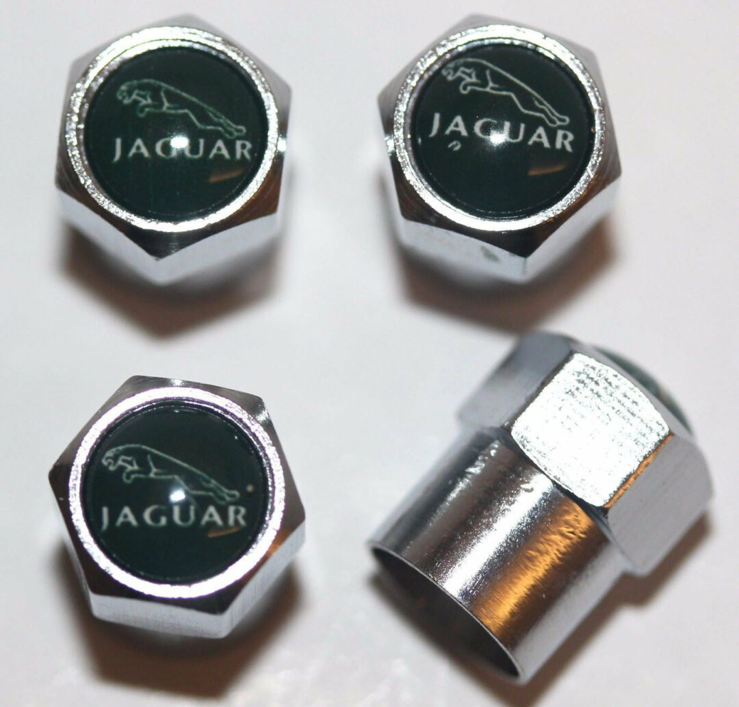 Jaguar Dark Green Tire Valve Caps – Plus Free Extra Cap Online