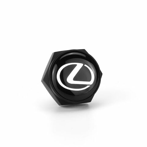 Lexus Black License Plate Bolts - Tire Valve Caps, Car Accessories ...