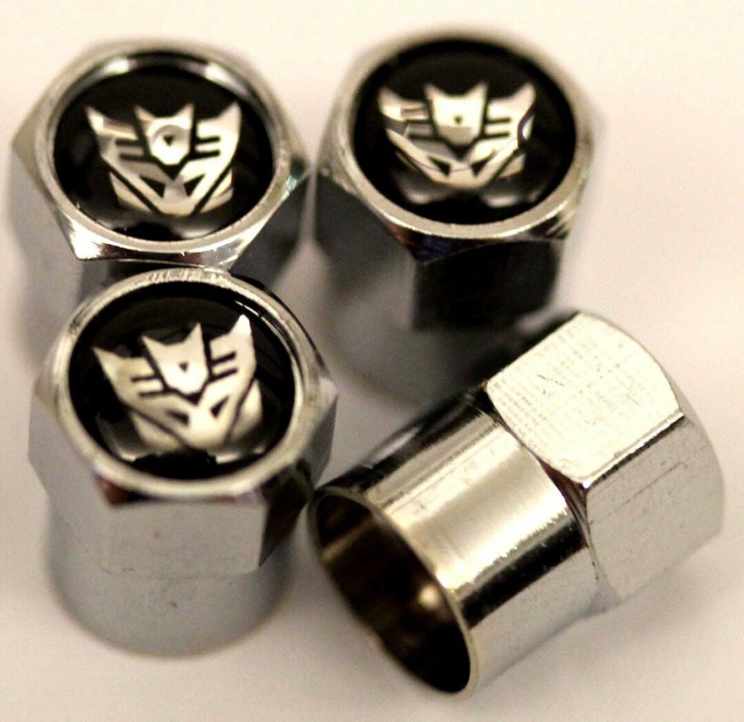 Transformer Decepticon Black Tire Valve Caps – Plus Free Extra Cap Online